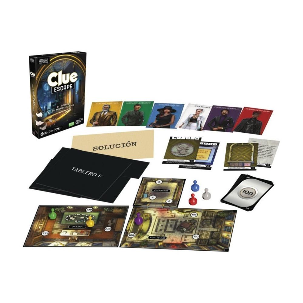 Clue Escape El Hotel de Medianoche - Cartones Pesados